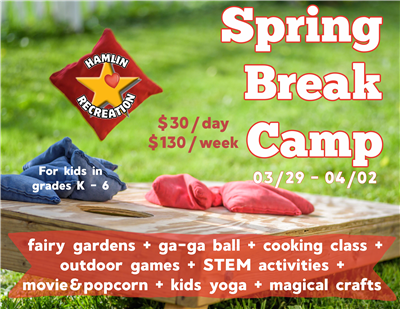 Town of Hamlin Recreation Department: Spring Break Camp